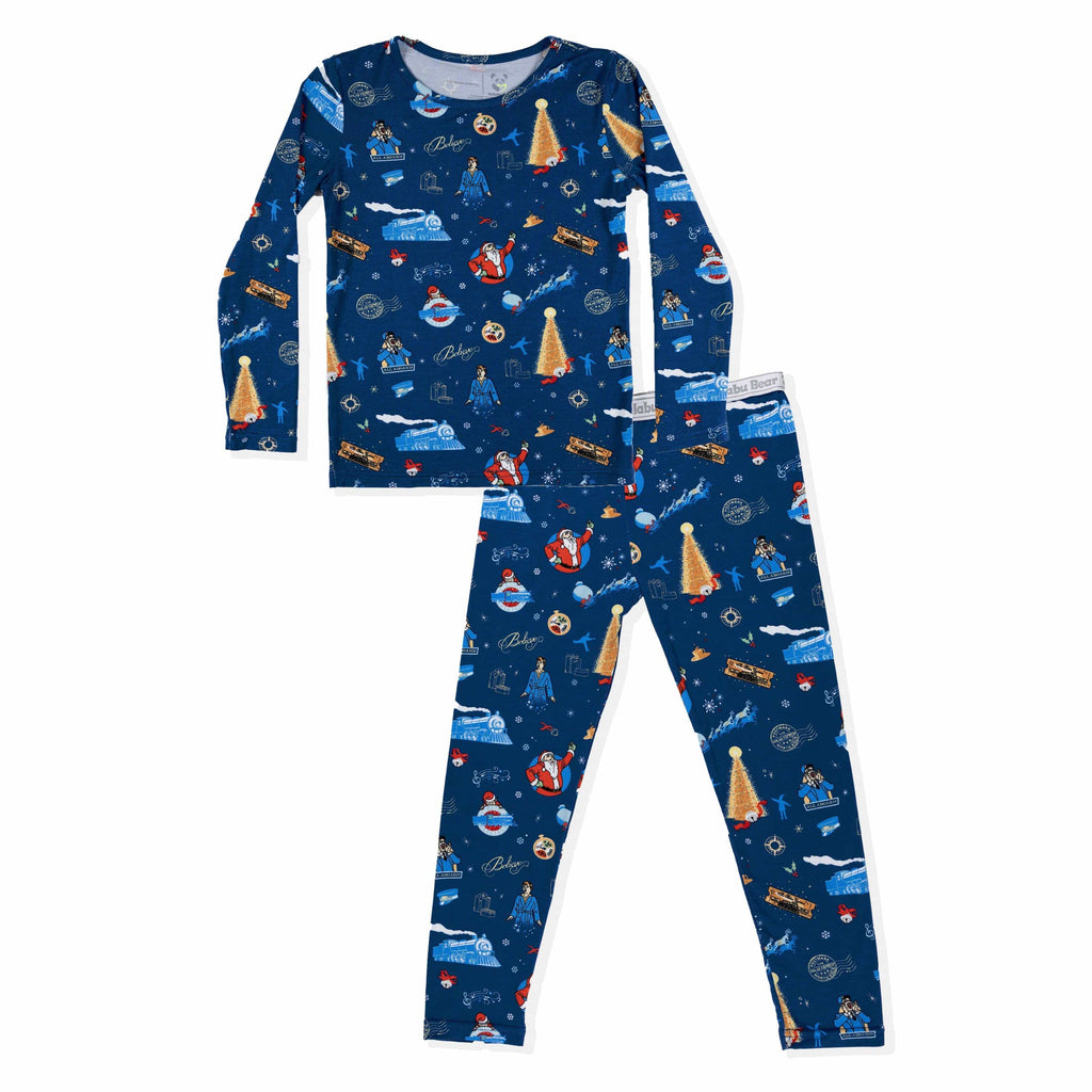 Bellabu Bear Bamboo Long Sleeve Pajama Set - The Polar Express – Baby ...