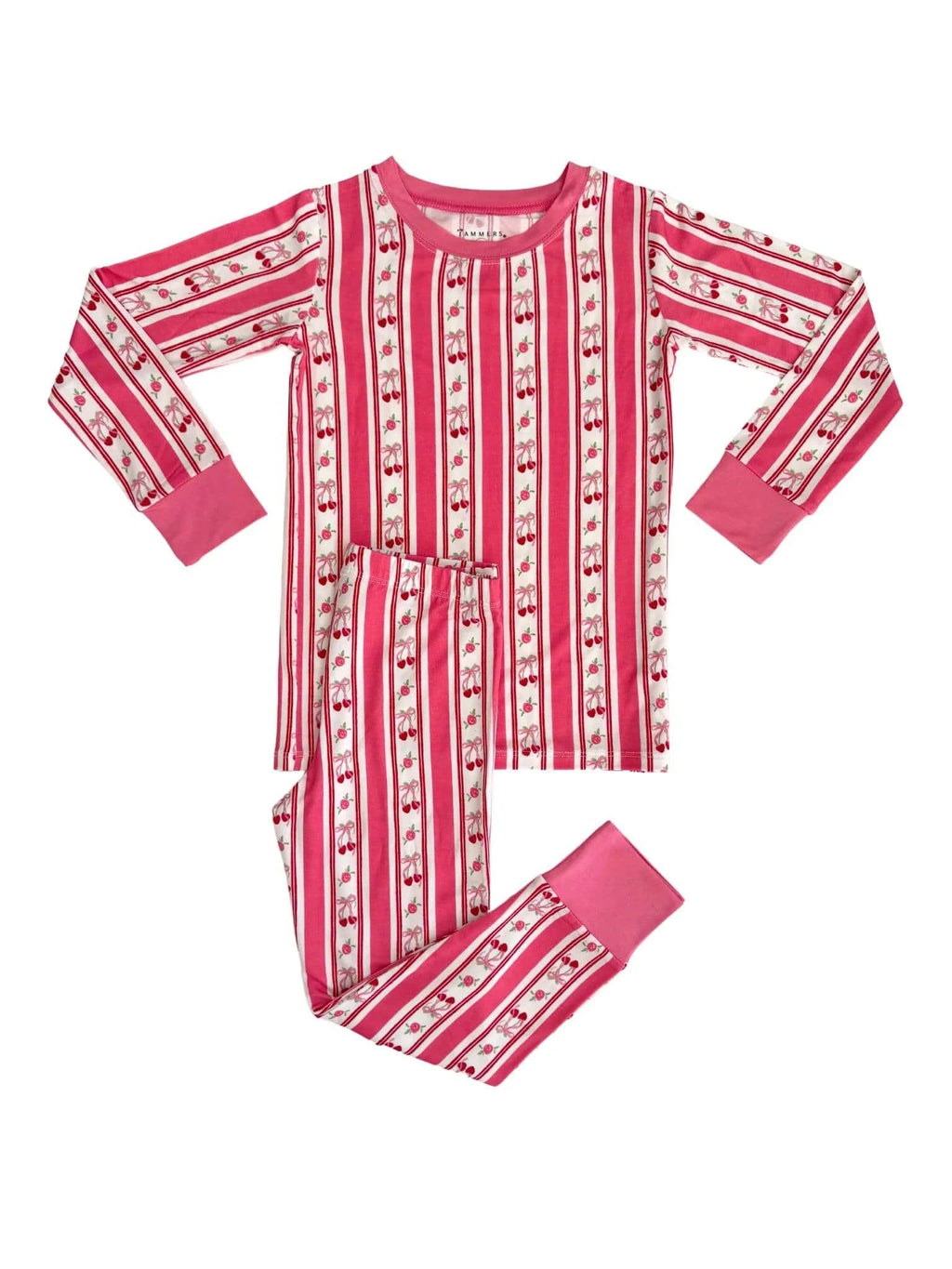 In My Jammers Bamboo Long Sleeve Pajama Set - Love You Cherry Much