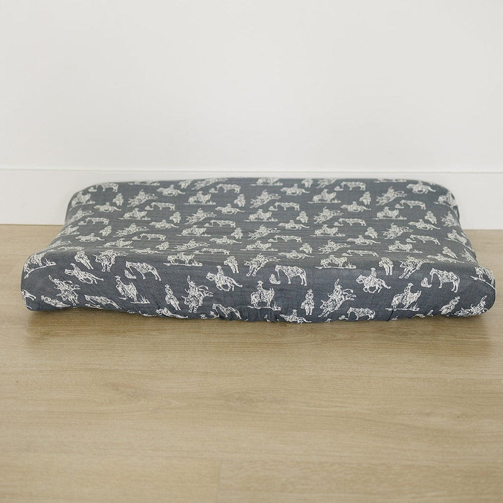 Mebie Baby Wild West Muslin Changing Pad Cover | Baby Riddle