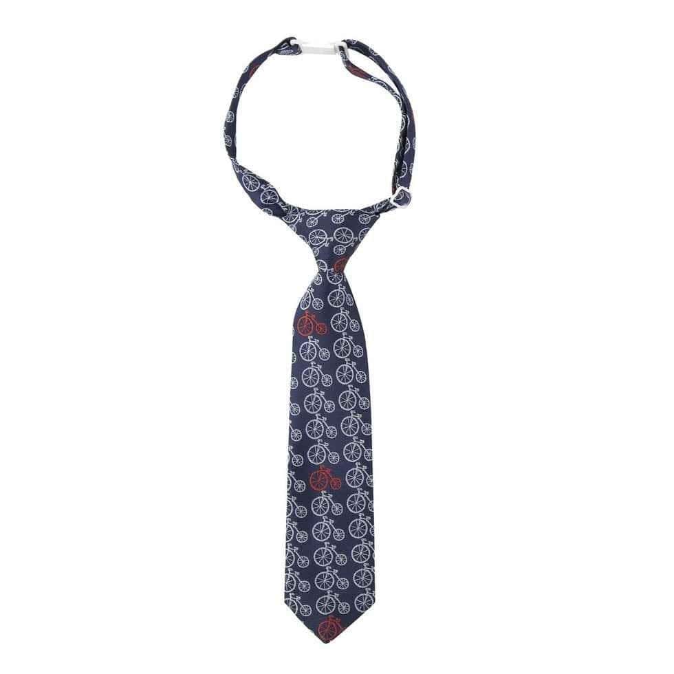 Andy and Evan Blue Bicycle Tie | Baby Riddle
