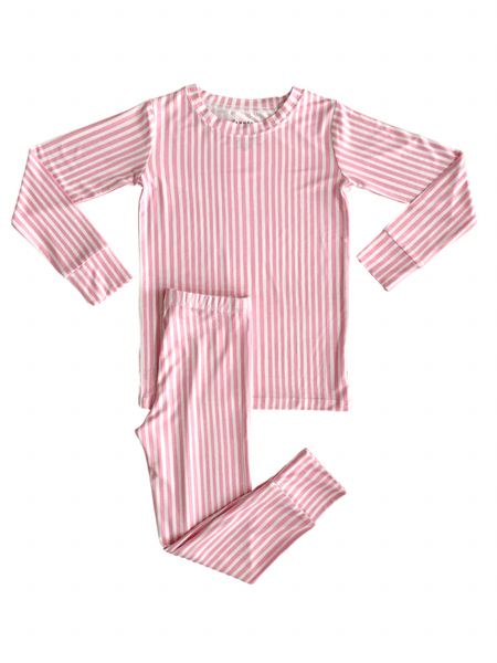 In My Jammers Long Sleeve Pajama Set - Pink Stripe