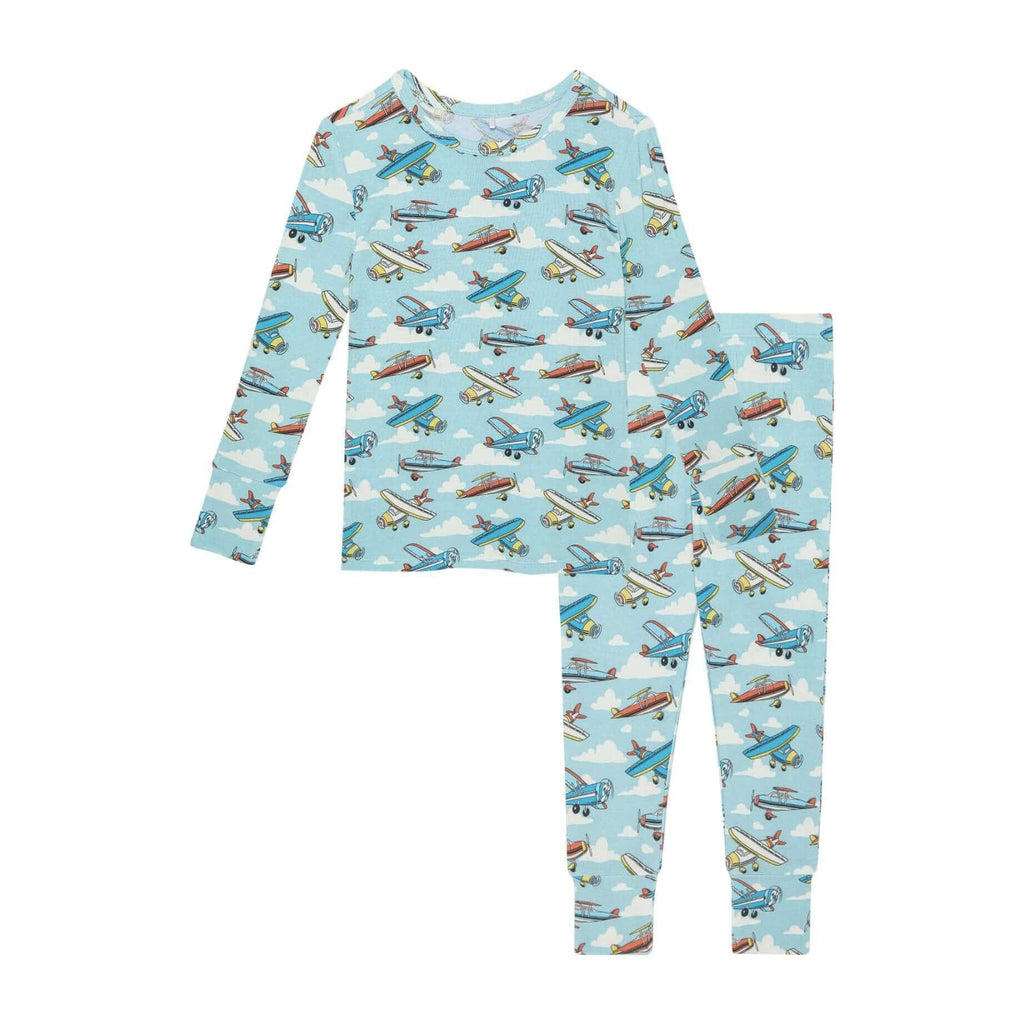 Posh Peanut Long Sleeve Pajama Set, Posh Planes| Baby Riddle