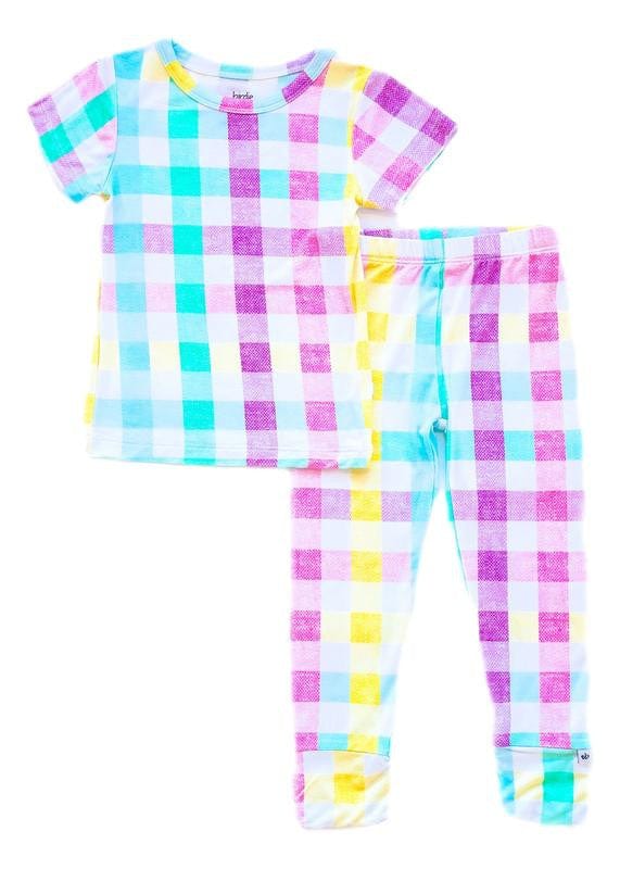 Birdie Bean Bamboo Girl's S/S Pajama Set - Mae (Gingham)